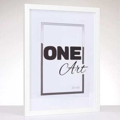 Frames Factory Holz-Bilderrahmen Hekla (MDF) 59,4x84,1 cm (A1) - Weiß ...