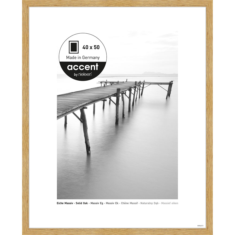 Accent Eichenholz-Bilderrahmen Scandic 40x50 cm - Eiche | AllesRahmen.de