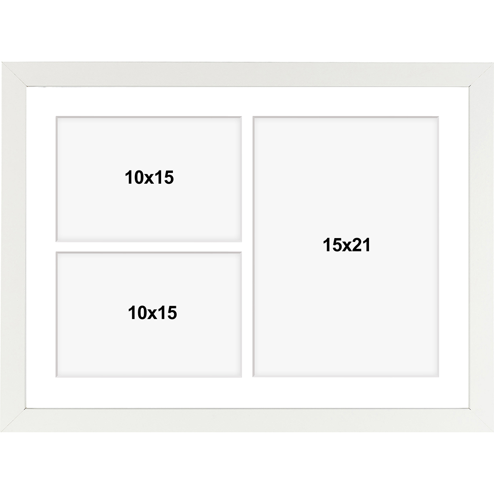 Frames Factory Holz Galerie-Bilderrahmen Hekla (MDF) 30x40 cm (3 Bilder ...