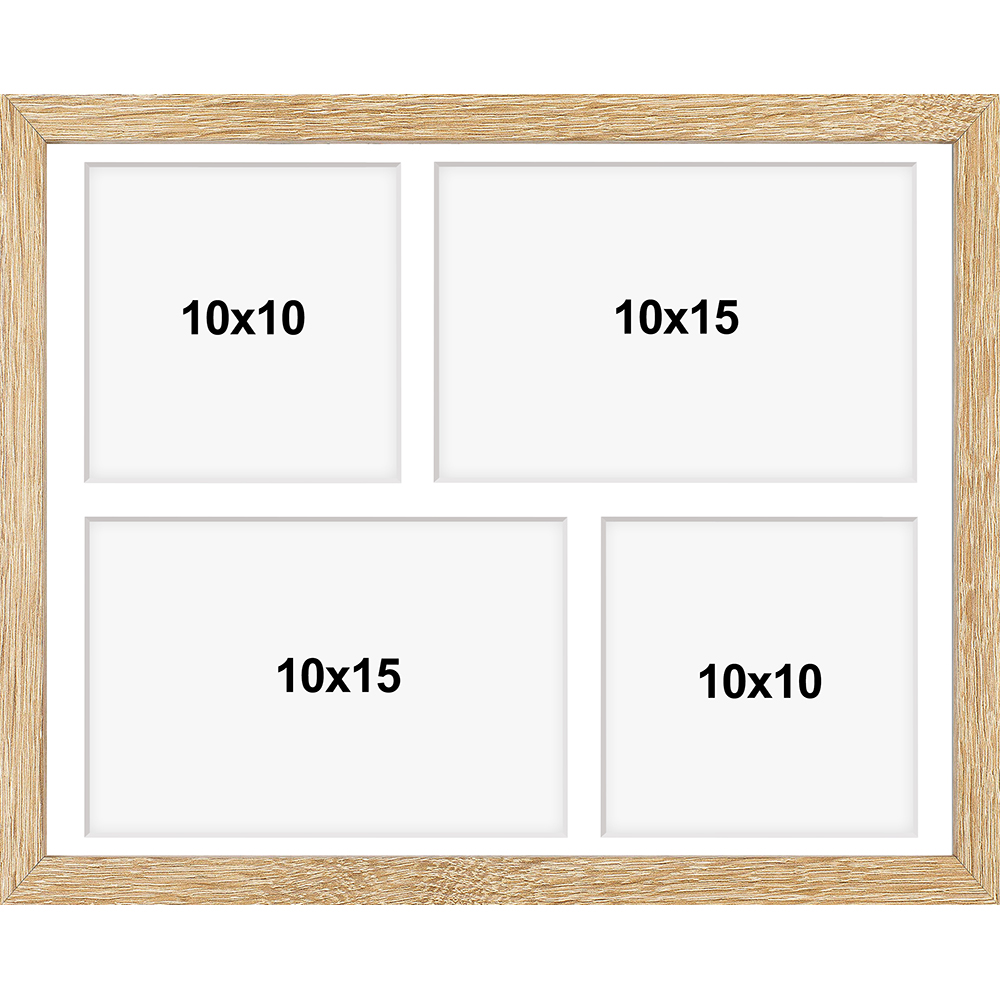 Frames Factory Holz Galerie-Bilderrahmen Hekla (MDF) 24x30 cm (4 Bilder ...