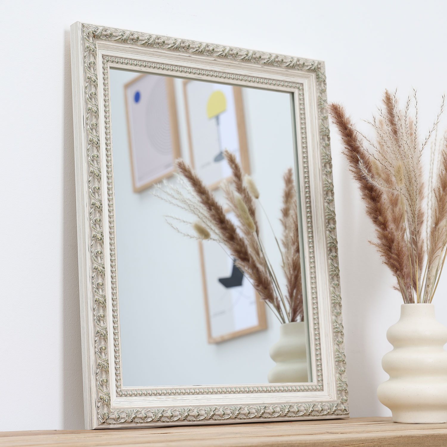 Mende Frames Wandspiegel Avia Maßanfertigung Weiß/gold | AllesRahmen.de