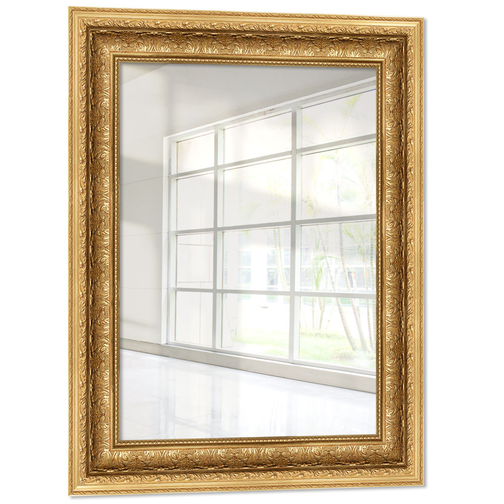 Mende Frames Exklusiv-Wandspiegel Sonderzuschnitt Banias Gold | AllesRahmen.de