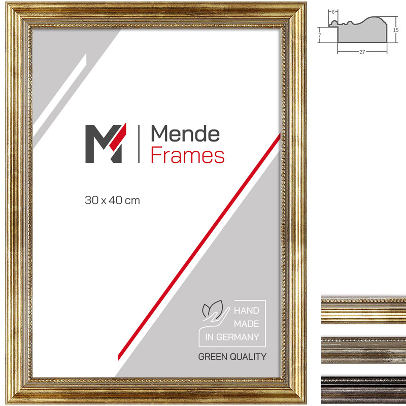 Mende Frames Holzrahmen Ketane 50x70 cm - Metall | AllesRahmen.de