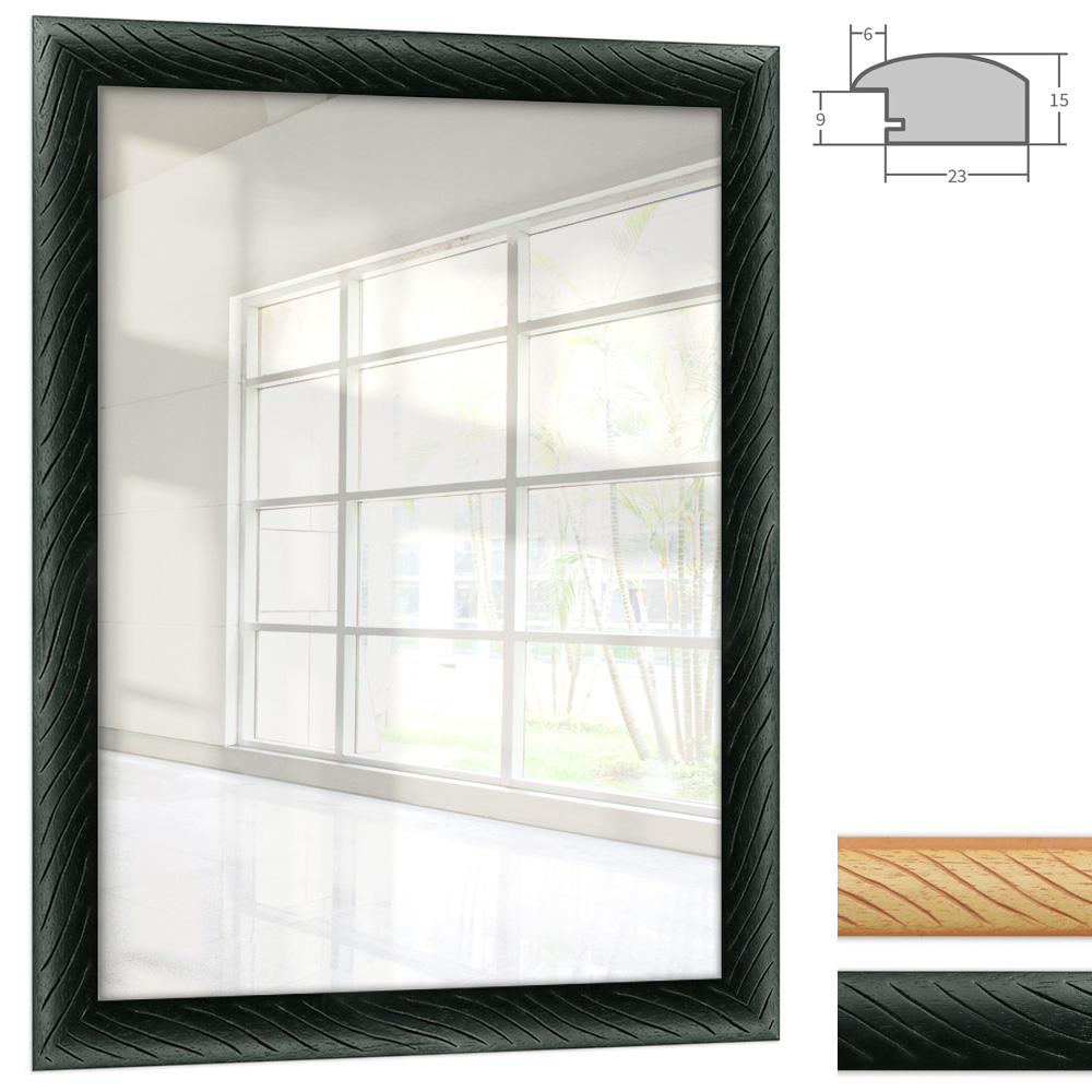 Mende Frames Wandspiegel Karima Maßanfertigung Braun | AllesRahmen.de