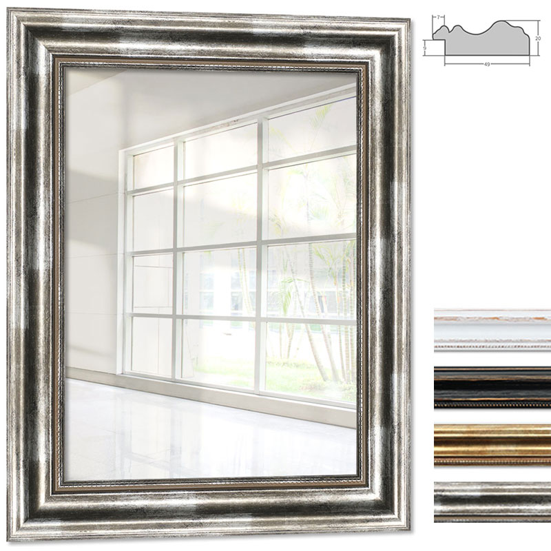 Mende Frames Wandspiegel Irupu Maßanfertigung Weiß | AllesRahmen.de