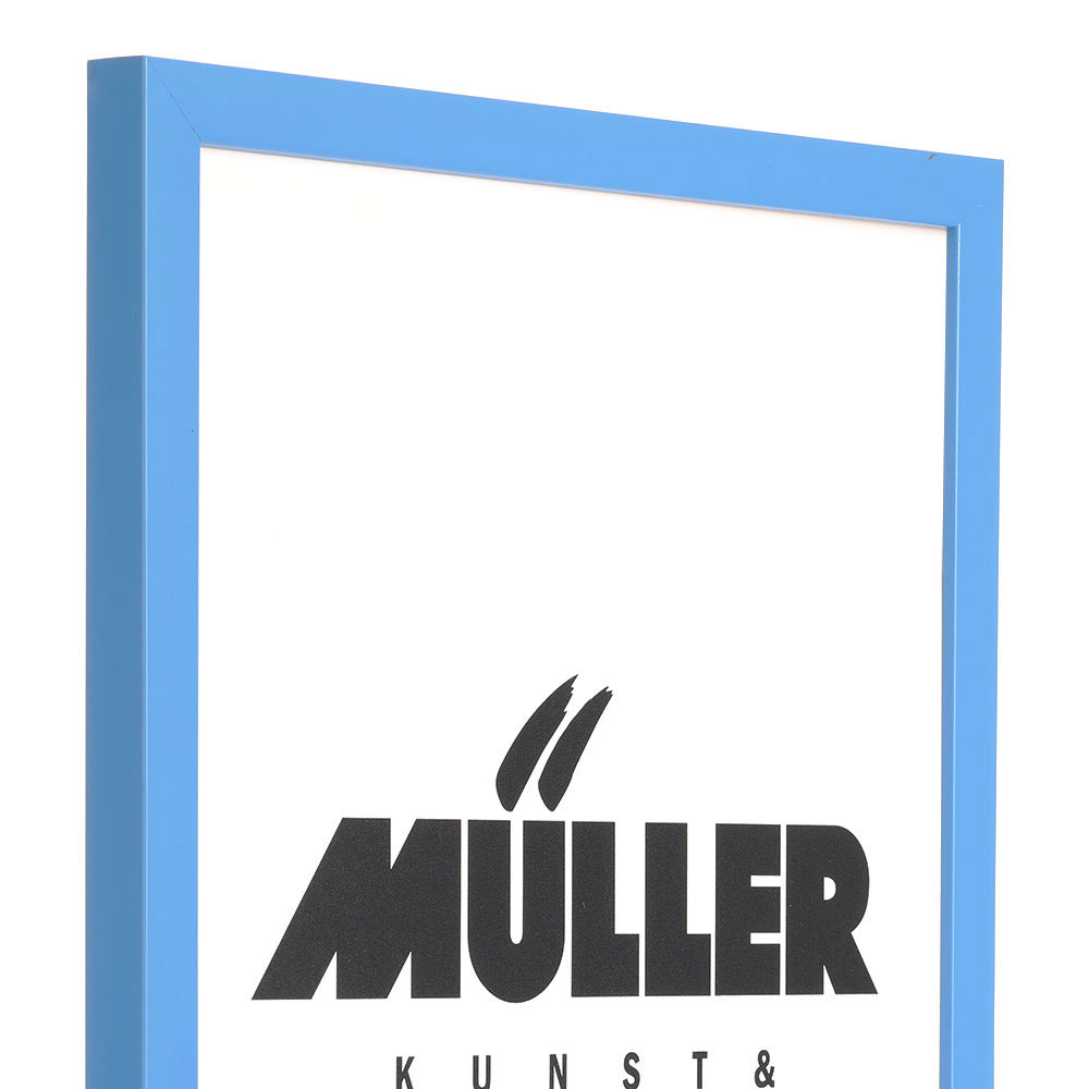 Müller Bilderrahmen Holz-Bilderrahmen Berlin nach Maß Blau | AllesRahmen.de