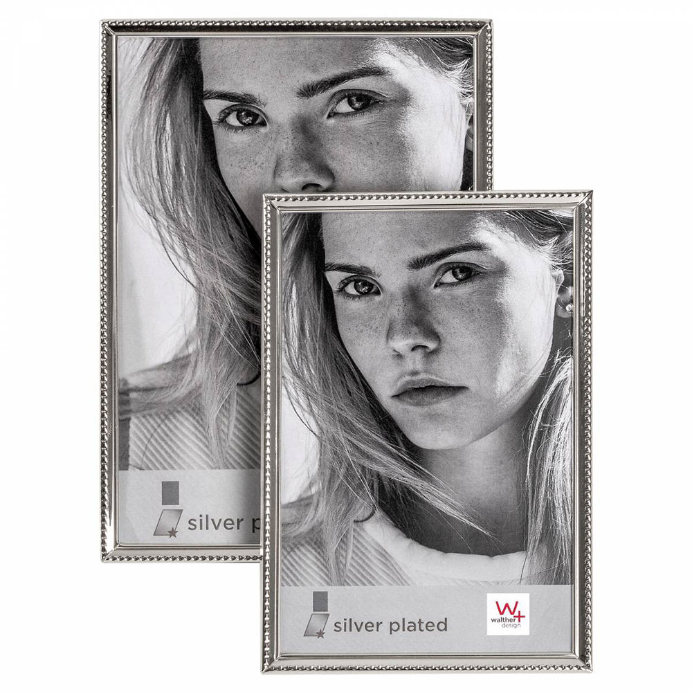 Walther Portraitrahmen Cosima, versilbert 13x18 cm - silber | AllesRahmen.de