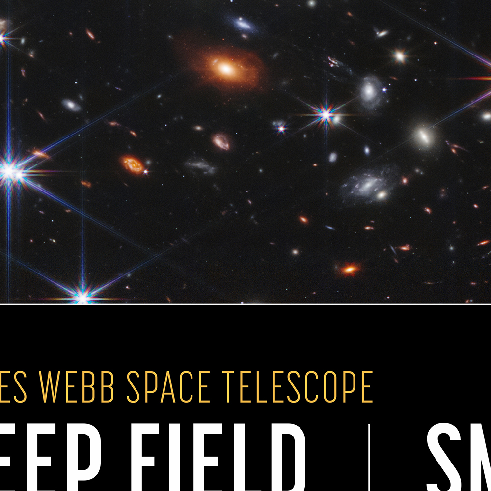 Artfilia Poster mit Rahmen - WebbŽs First Deep Field SMACS 0723 Poster ...