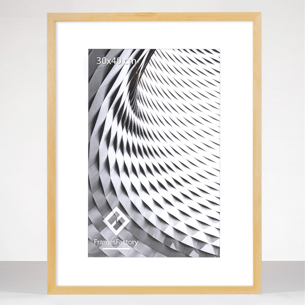 FramesFactory Holz-Bilderrahmen Tisar 40x50 cm - Natur | AllesRahmen.de