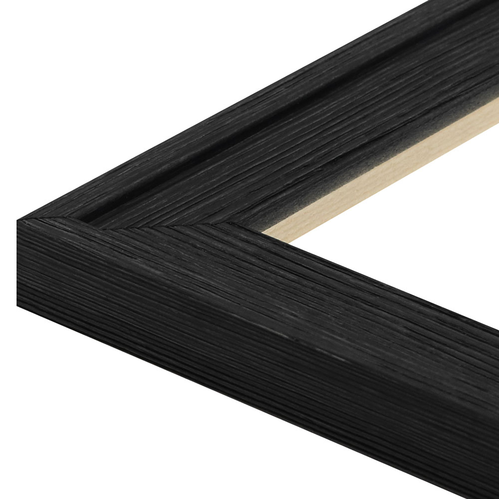 Mende Frames Wandspiegel Salamat 15x20 cm - Schwarz, gemasert | AllesRahmen.de