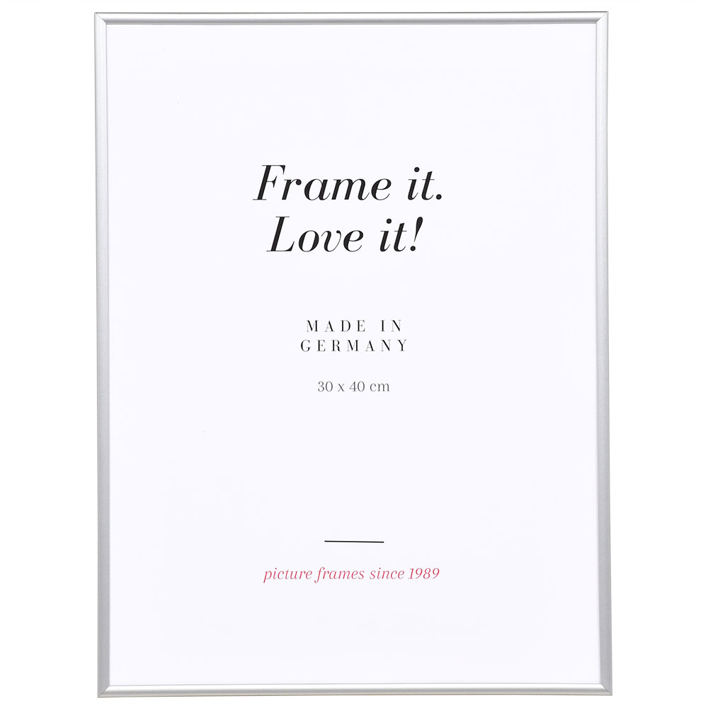 Mira Kunststoffrahmen ART 21x29,7 cm (A4) - Silber matt | AllesRahmen.de