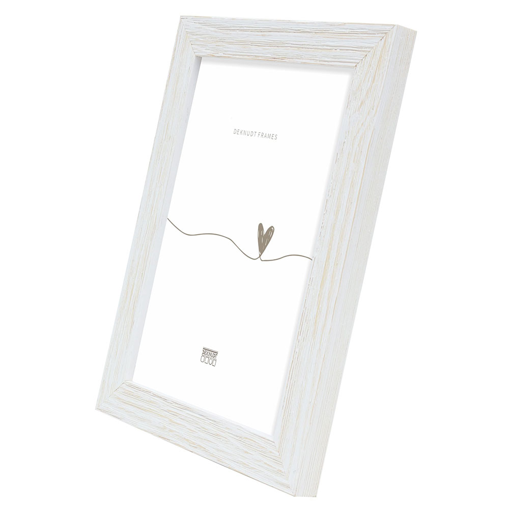Deknudt Bilderrahmen Camille aus verwittertem Holz 13x18 cm - weiß ...
