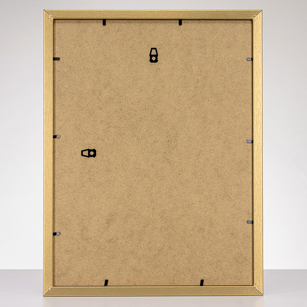 Frames Factory Holz-Bilderrahmen Hekla (MDF) als Maßanfertigung Gold strukturiert | AllesRahmen.de