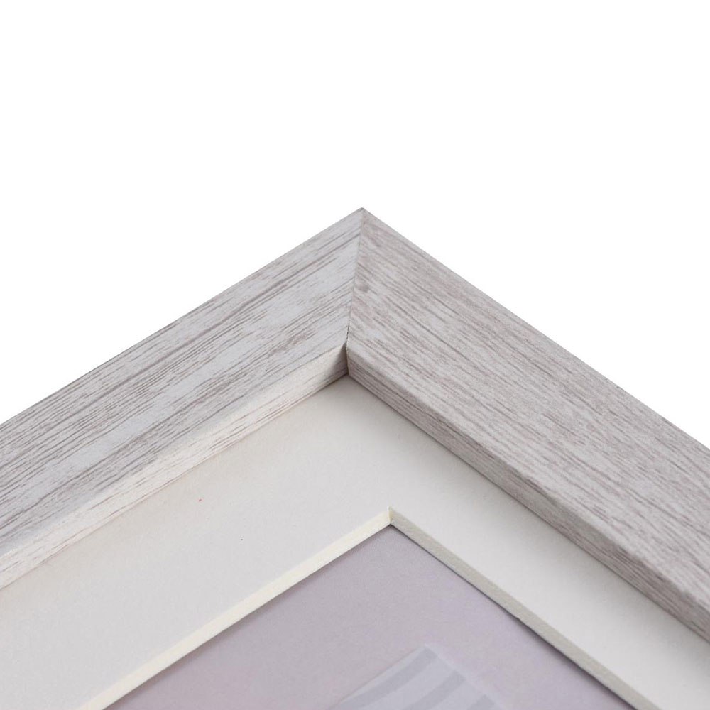Henzo Holz-Bilderrahmen Modern (MDF) mit Passepartout 15x15 cm (10x10 ...
